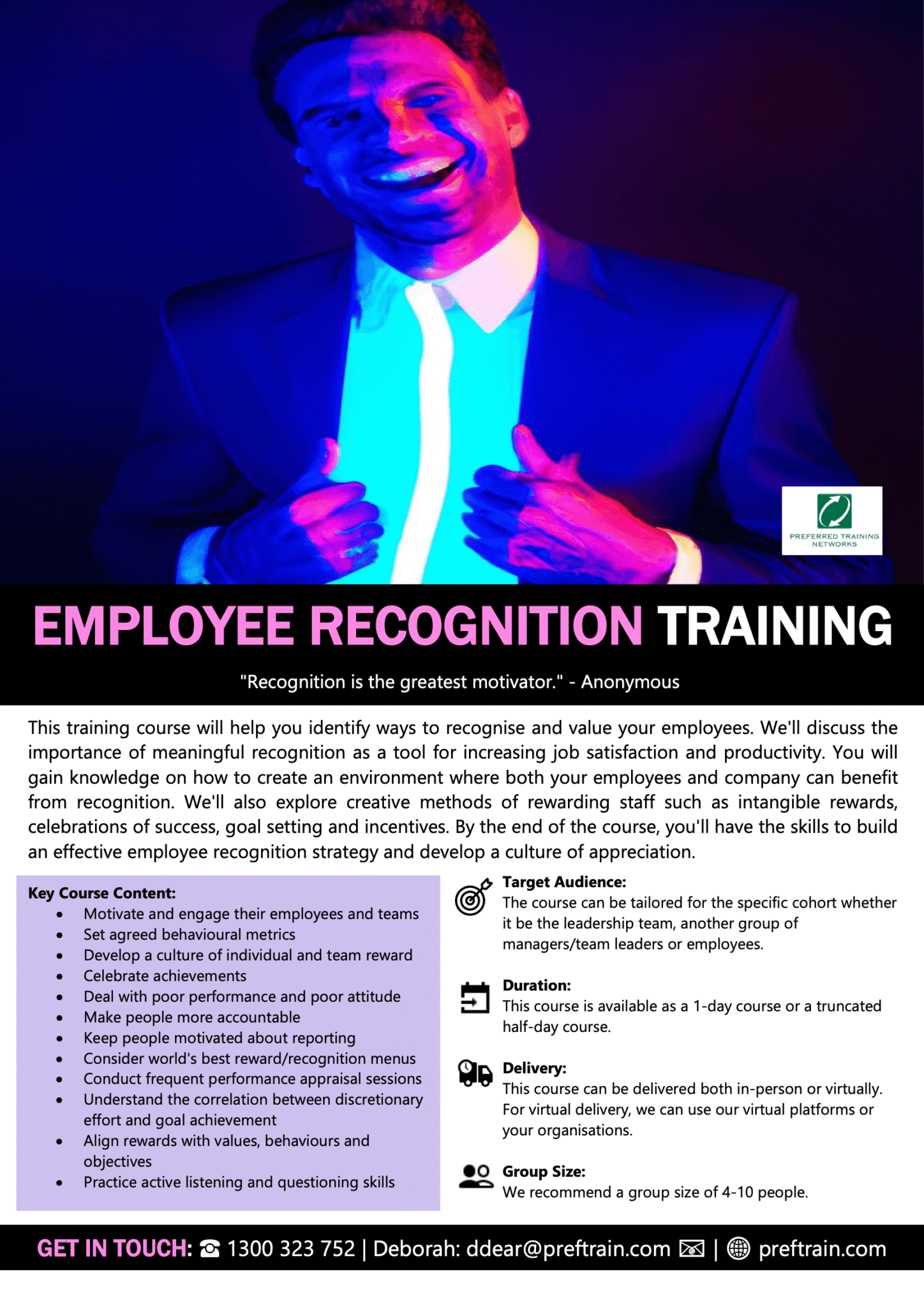 Employee Recognition Training Course | Preferred Training Networks