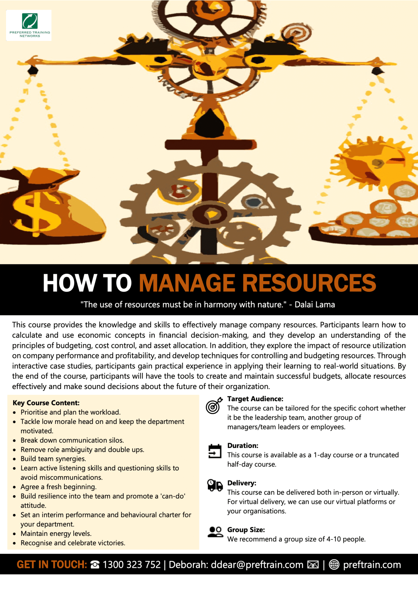 How To Manage Resources Training Course | Preferred Training Networks