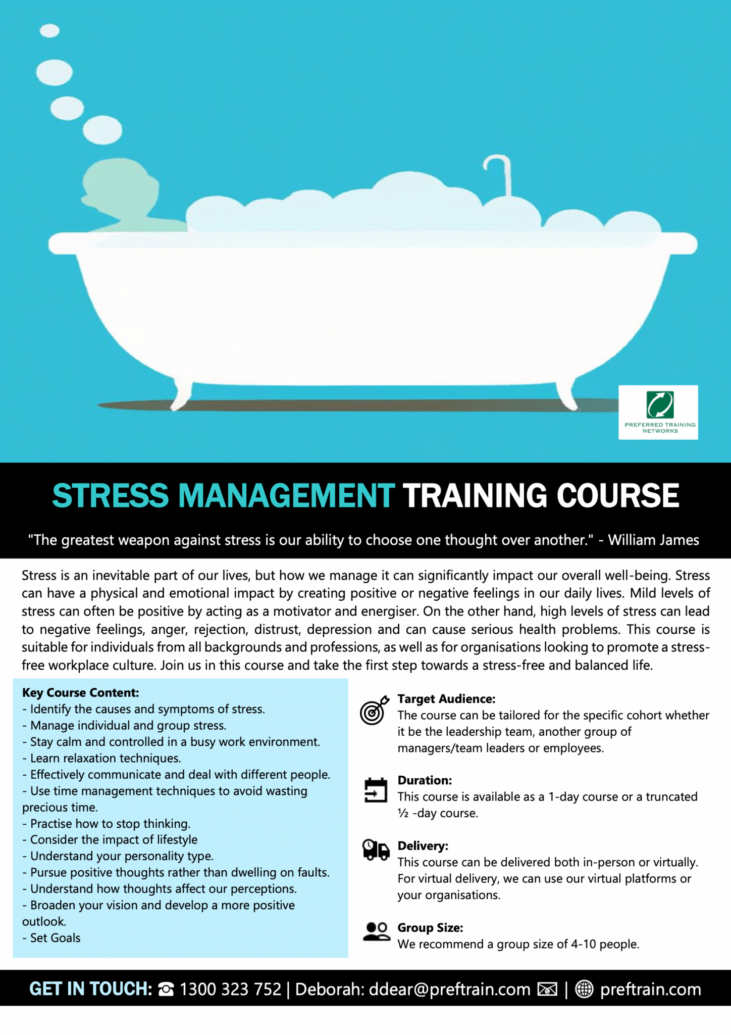 Stress Management Training Course | Australia Wide