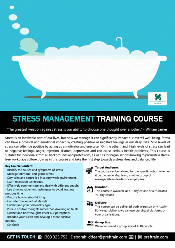 Stress Management Training Course | Australia Wide