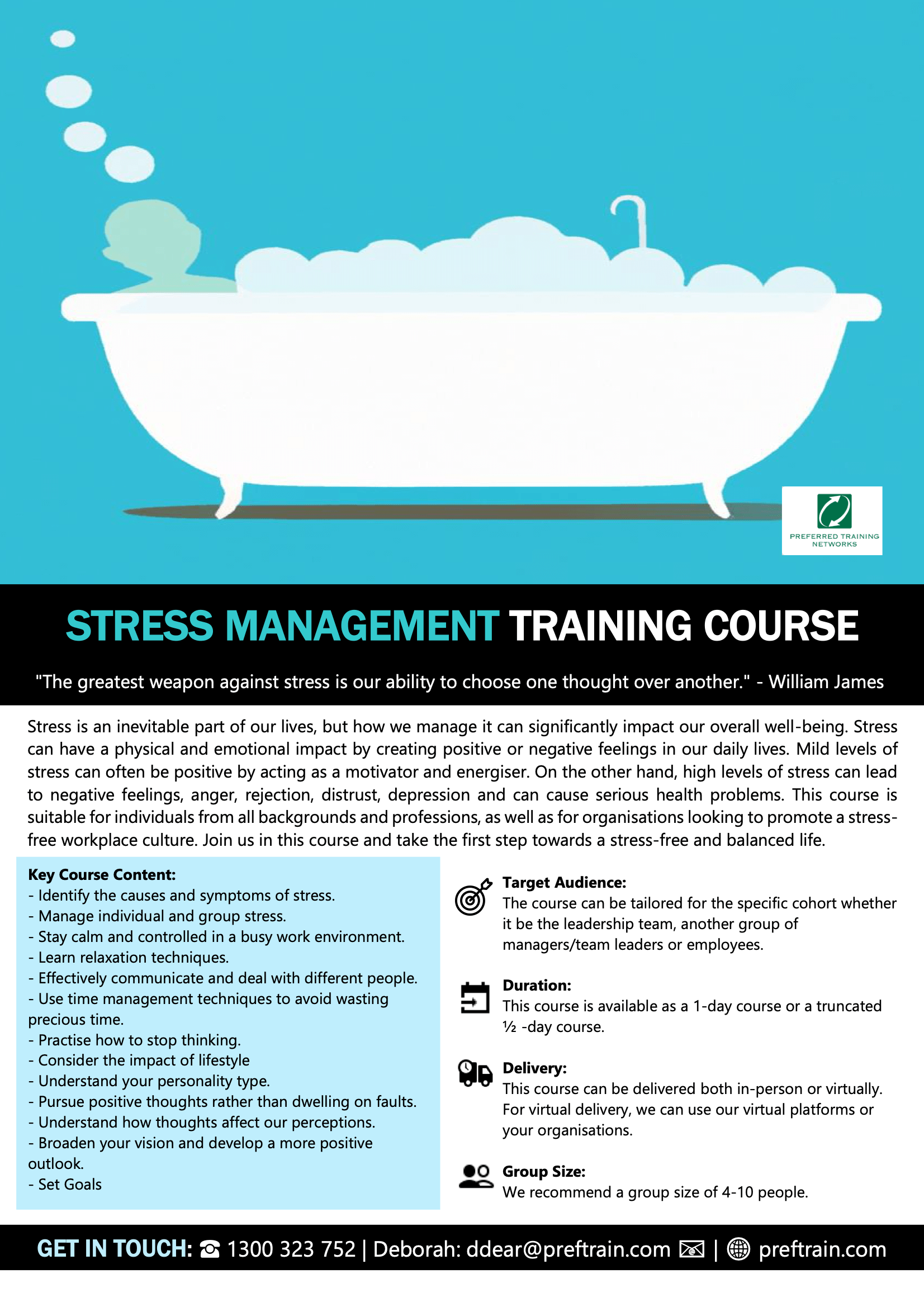 Stress Management Training Course | Australia Wide