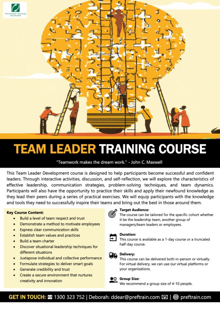 Team Leader Training Course | Preferred Training Networks