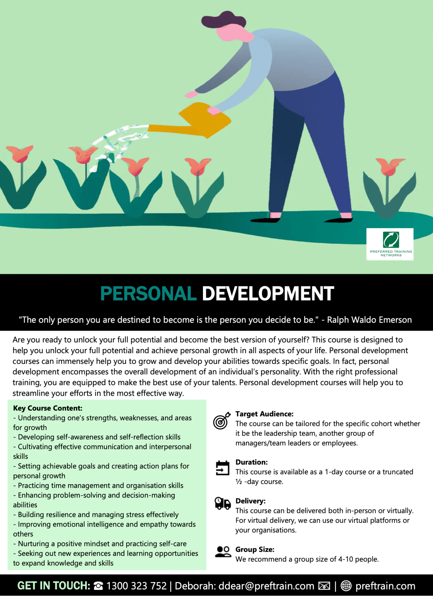 Personal Development Training Course | Preferred Training Networks