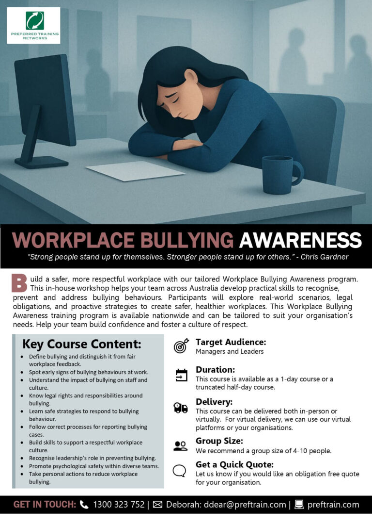 Workplace Bullying Awareness Training Course | Preferred Training Networks