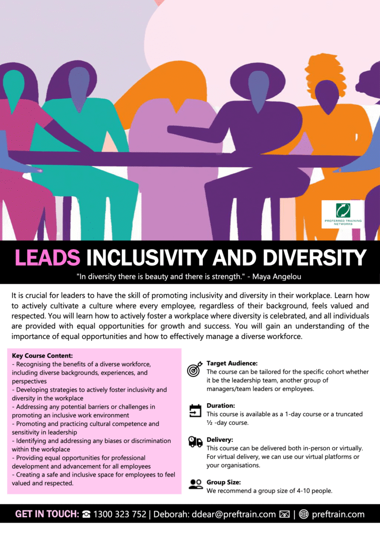 Diversity And Inclusivity Training Course | Preferred Training Networks